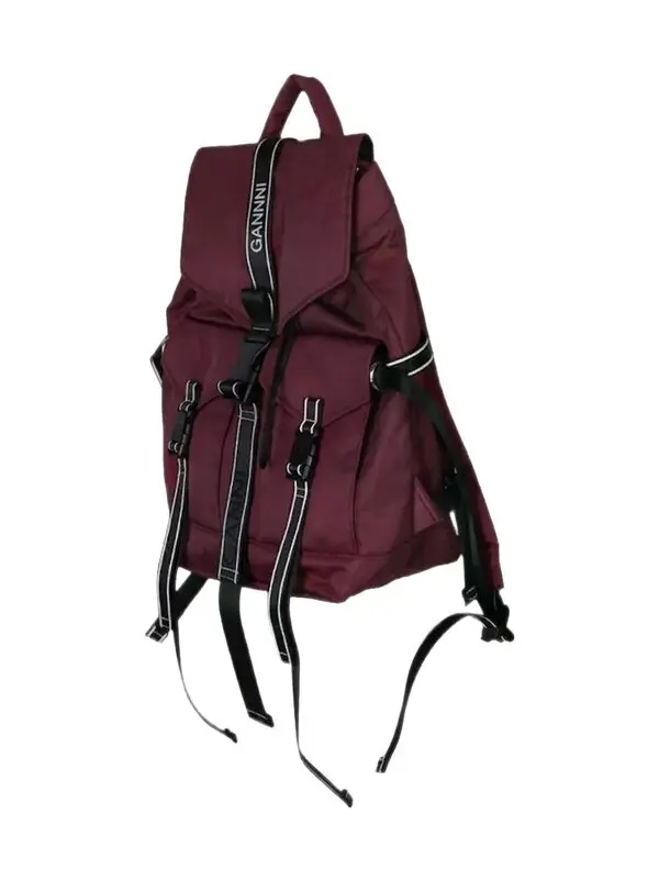 GANNI Re-tech Sport Backpack - Red