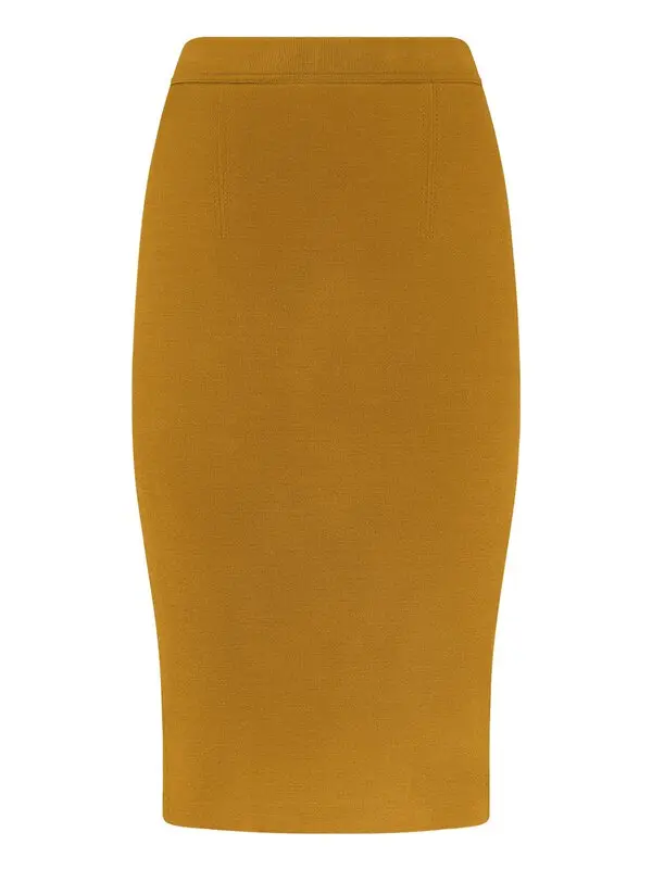 TOM FORD Knitted Midi Skirt - Green