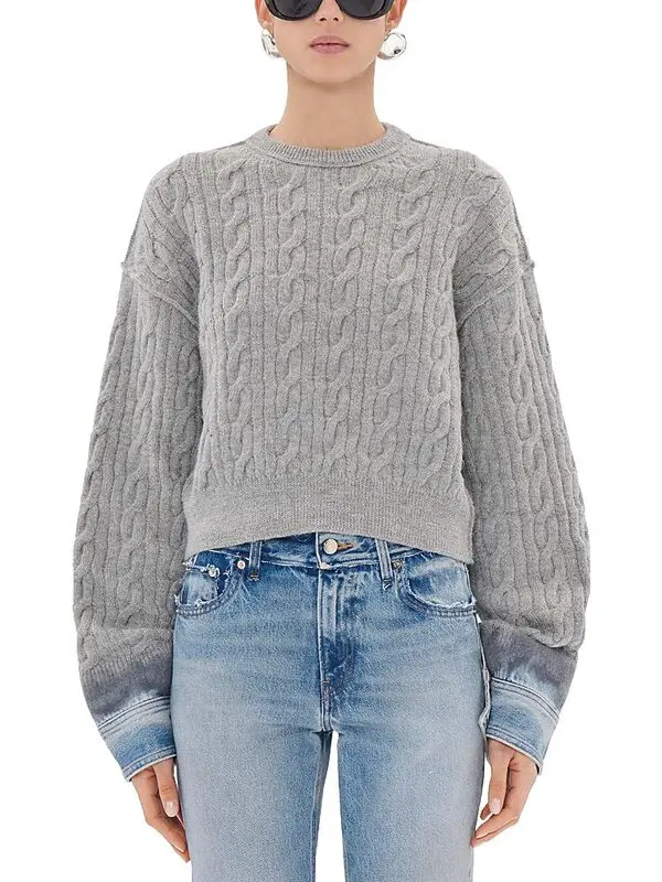 HAIKURE Karine Cable Knit Sweater - Pollock