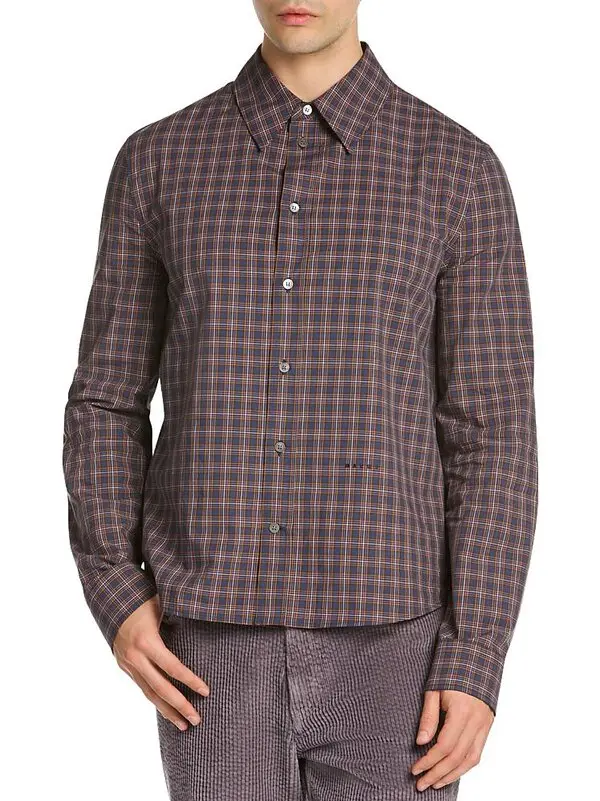 Marni Long Sleeve Woven Shirt - Blue Ice