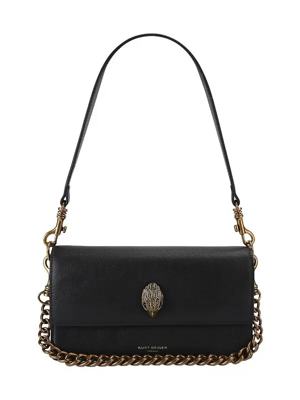 Kurt Geiger Shoreditch Leather Shoulder Bag - Black