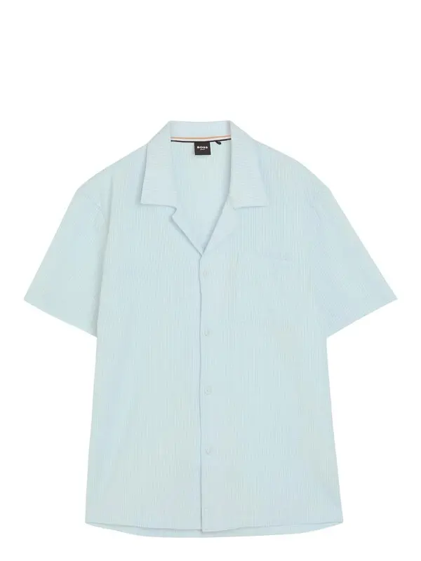 BOSS Seersucker Shirt - Blue