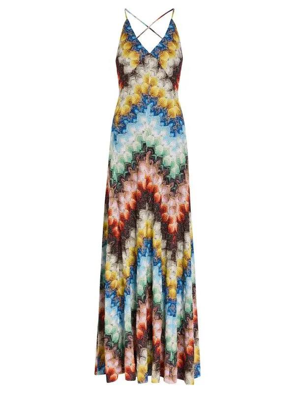 Missoni Patterned Raschel Lace Maxi Dress - Multicoloured