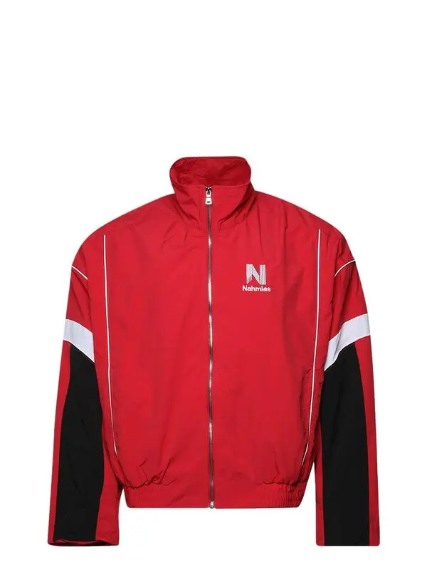NAHMIAS Zip-up Track Jacket With Embroidered Logo - Red