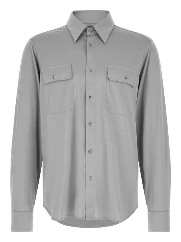 TOM FORD Military Pocket Shirt - Gray