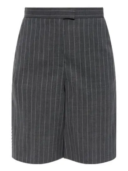 Valentino Garavani Striped Bermuda Shorts - Black