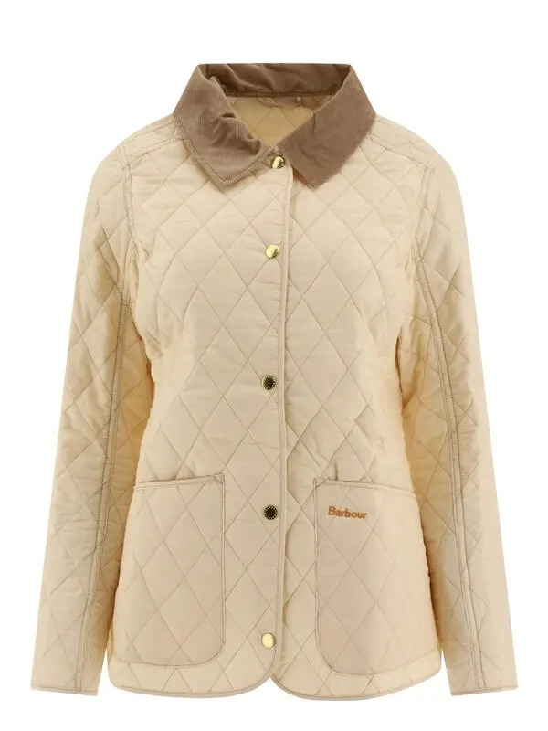 Barbour Quilted Jacket With Lapels And Patch Pockets - No