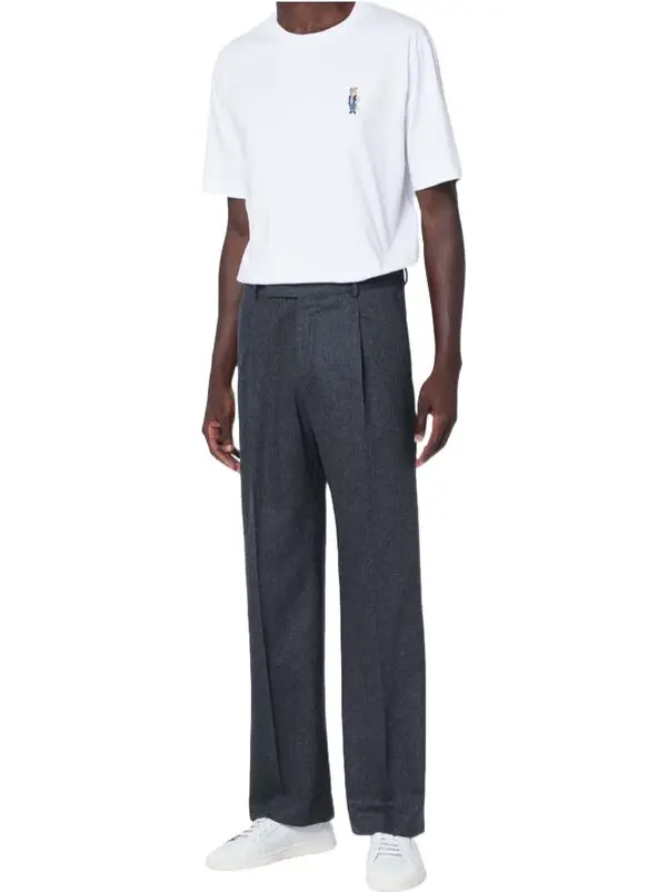 PT TORINO Pleated Wool Trousers - Gray