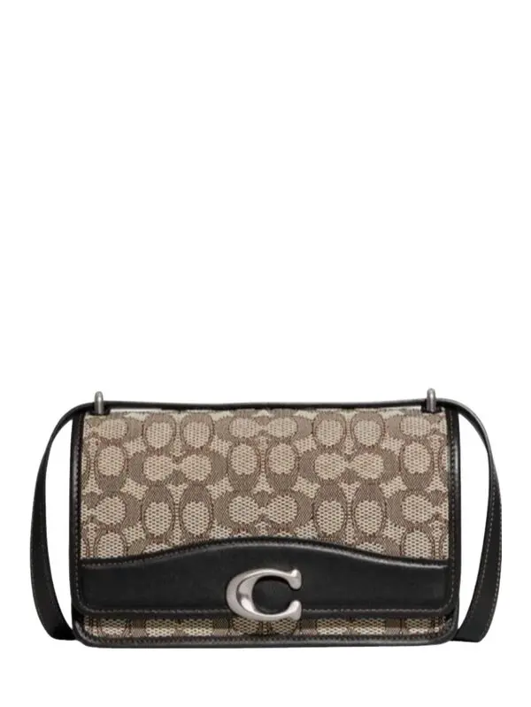 COACH Bandit Shoulder Bag In Signature Jacquard - Black