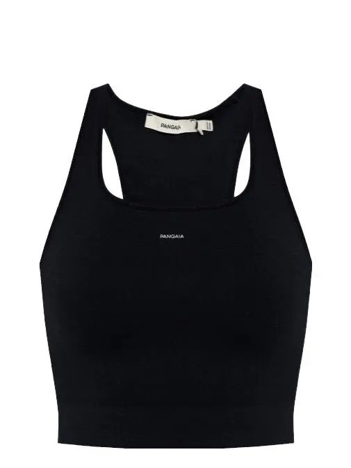 PANGAIA Racer-back Compression Tank Top - Black