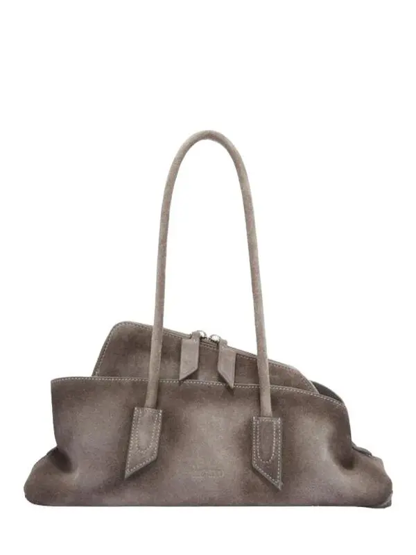 Attico La Passeggiata Small Top Handle Tote Bag - Grey