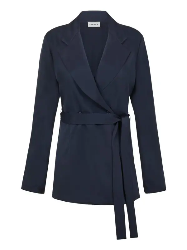 P.a.r.o.s.h Belted Blazer - Black