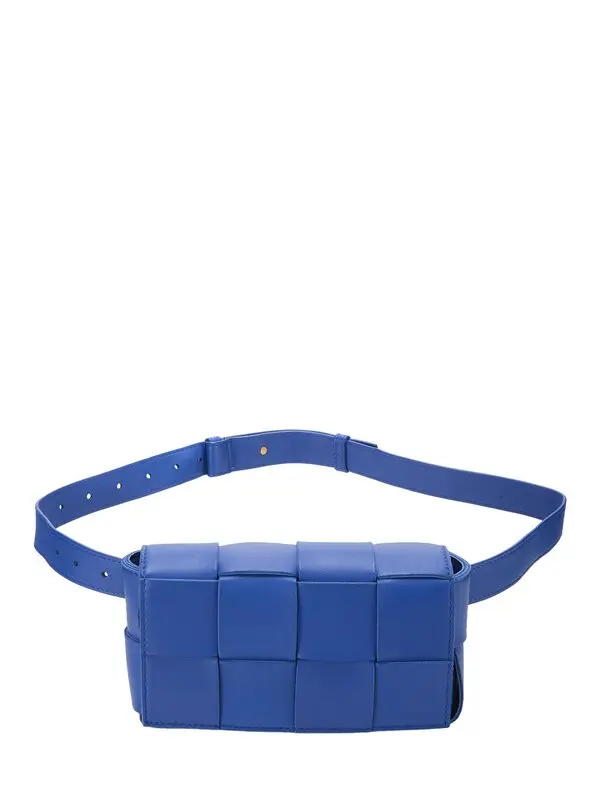 Bottega Veneta Maxi Intrecciato Cassette Belt Bag - Blue
