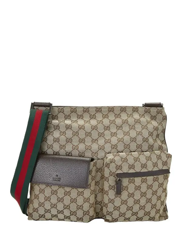Gucci Original Gg Canvas Messenger Bag - Brown