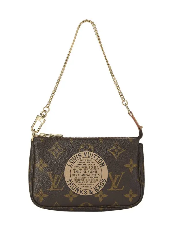 LOUIS VUITTON Monogram Trunks & Bags Pochette - Brown