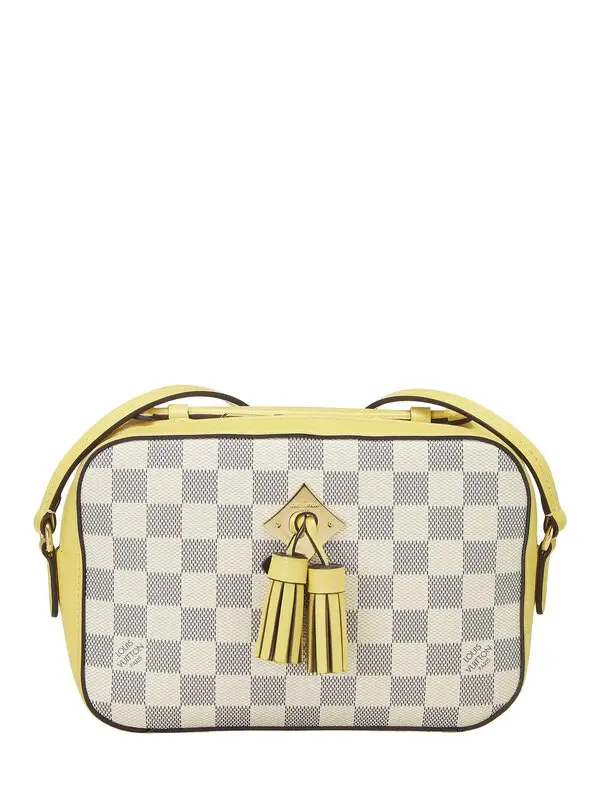 LOUIS VUITTON Damier Azur Canvas Saintonge - Yellow