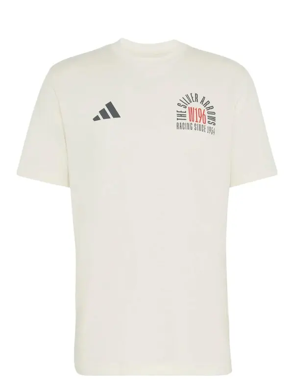 Adidas X Mercedes Amg Petronas Formula 1 Team Silver Arrows 1955 T-shirt Asia Sizing 'off White - Off White/granite