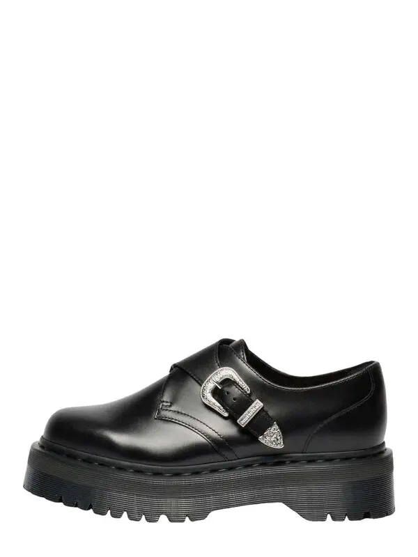 Dr. Martens Monk Strap Platform Shoes - Black