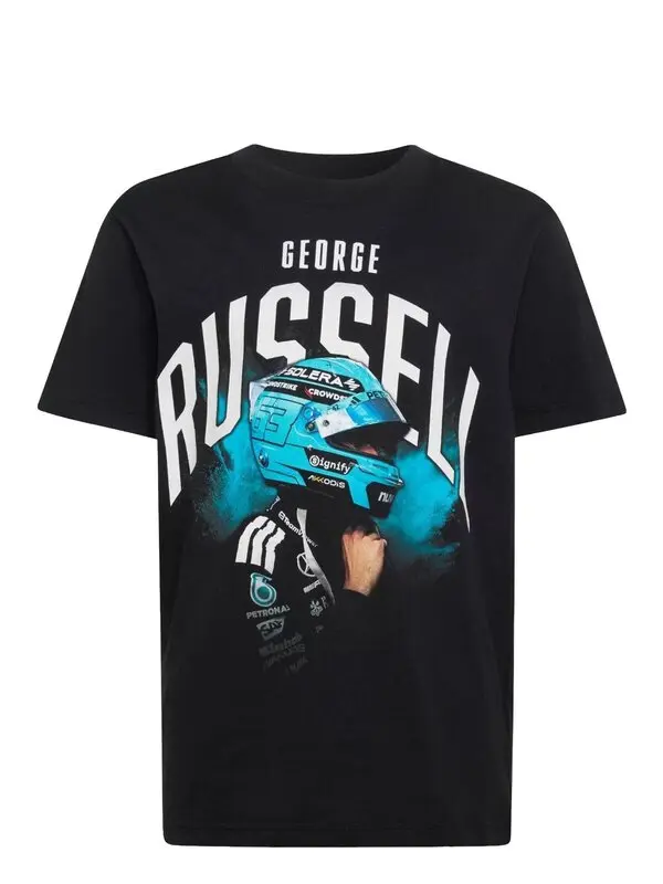 Adidas X Mercedes Amg Petronas Formula 1 Team T-shirt Asia Sizing 'george Russell - Black