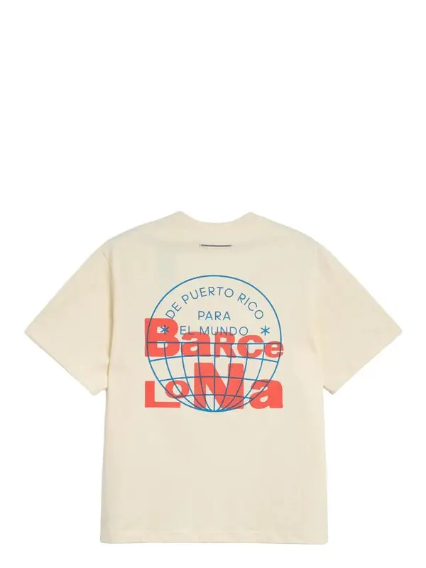 Adidas X Bad Bunny Dtmf Tour Merch Barcelona T-shirt - Beige
