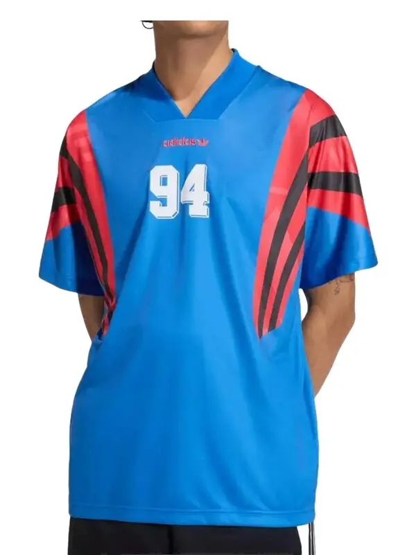 Adidas Santiago Allover Print Infill Jersey - Blue