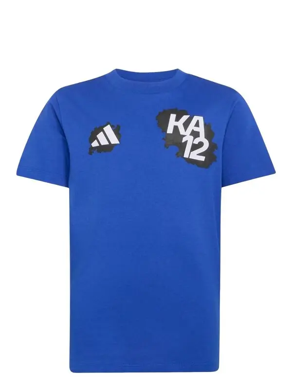 Adidas X Mercedes Amg Petronas Formula 1 Team Name&number T-shirt Asia Sizing 'kimi Antonelli - Bold Blue