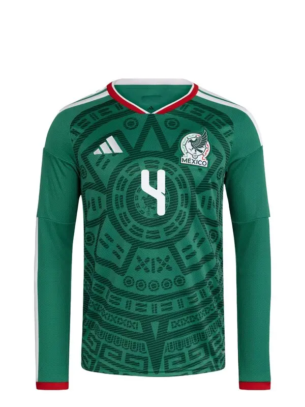 Adidas Mexico National Team 2026 Long Sleeve Jersey - Bold Green