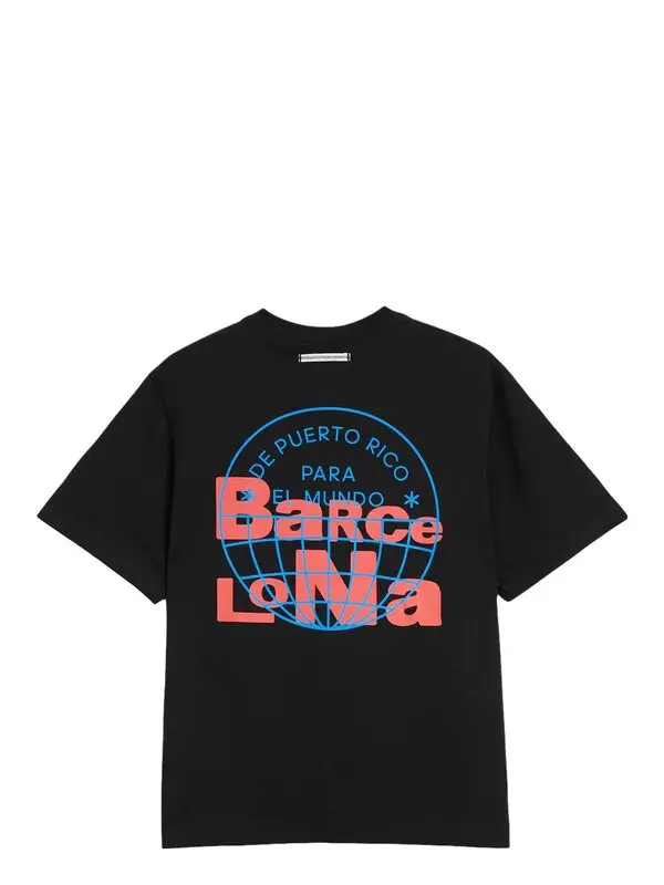 Adidas X Bad Bunny Dtmf Tour Merch Barcelona T-shirt - Black