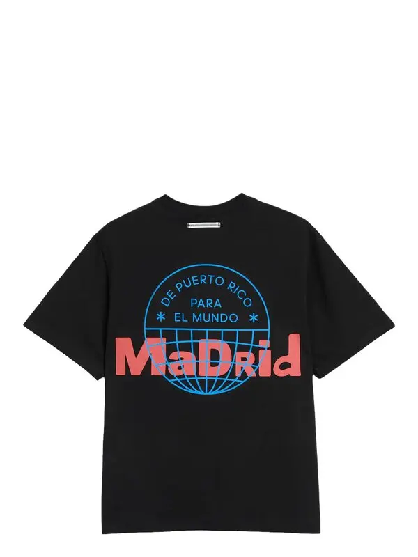 Adidas X Bad Bunny Dtmf Tour Merch Madrid T-shirt - Black