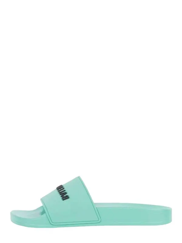 Balenciaga Pool Slides - Mint/black