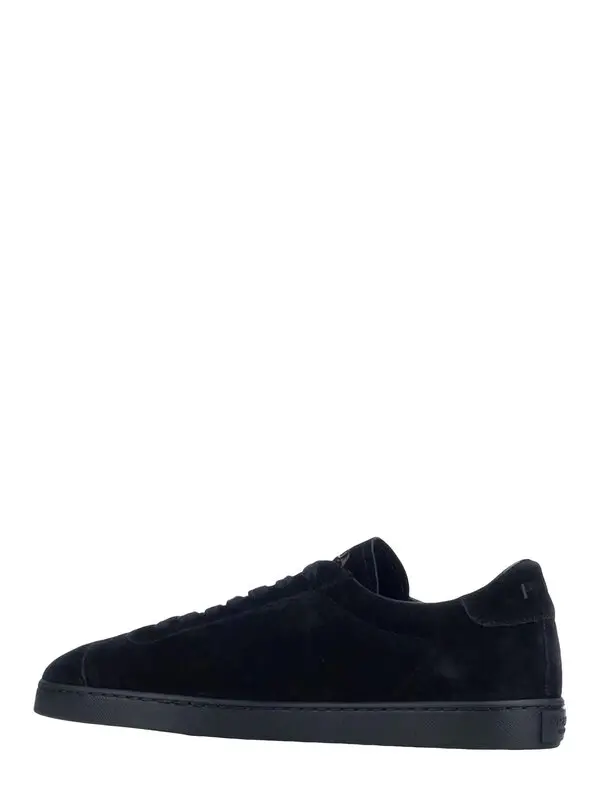 Prada Logo Plaque Sneakers - Black