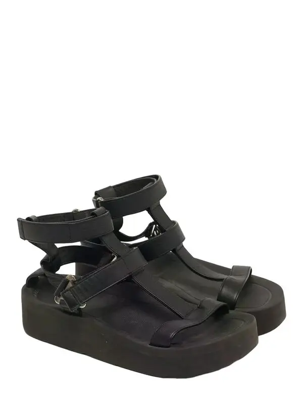 Hermès Enid Ankle Strap Sandals - Black