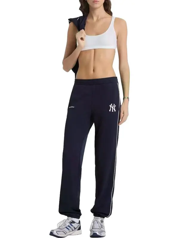 SPORTY & RICH Heritage Yankees Elio Piping Track Pants - Blue
