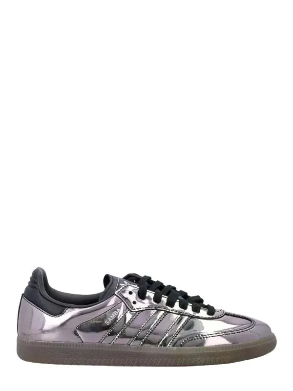 Adidas Samba Metallic-finish Sneakers - Black