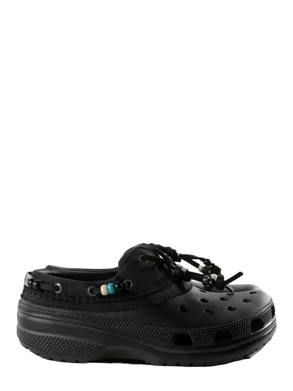 CROCS Classic Luxe Beaded Clogs - Black