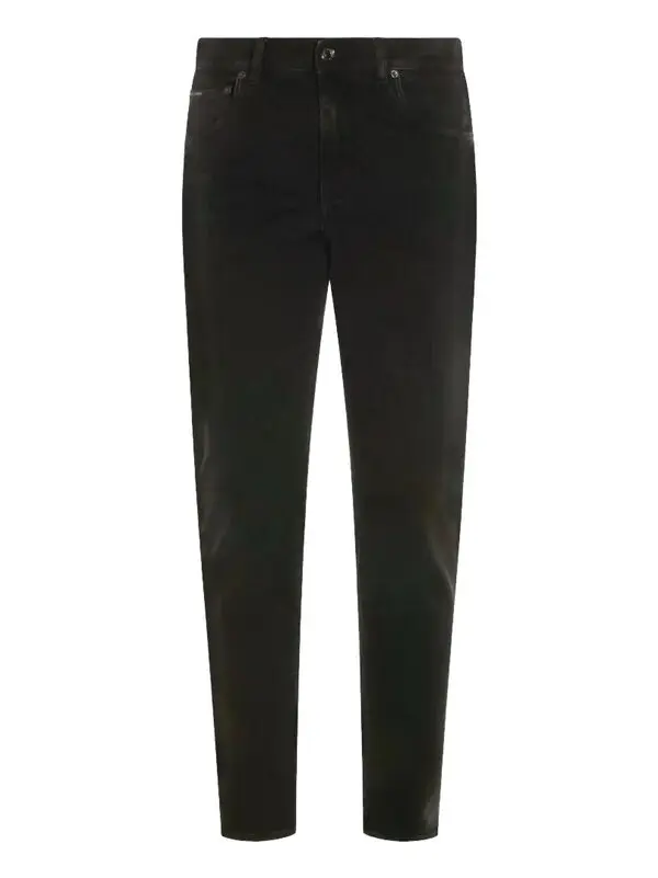 Dolce & Gabbana Mid-rise Slim-fit Jeans - Black