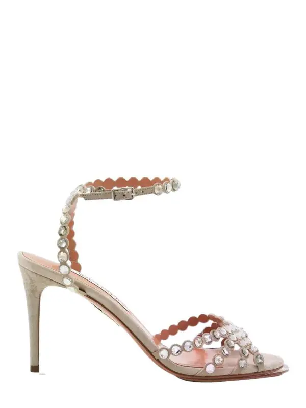 AQUAZZURA Tequila Heeled Sandals - Neutrals