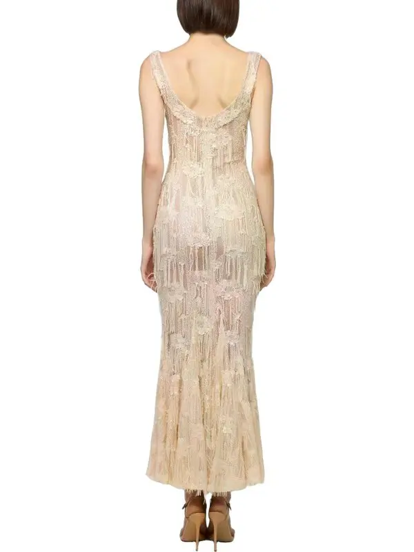 ATU BODY COUTURE Lace Sequin Embellished Dress - Neutrals