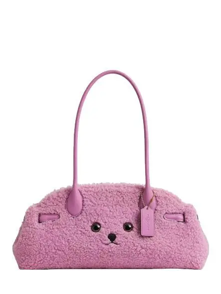 COACH X Brain Dead Empire Carryall Bag 34 - Shearling/brass/fuchsia