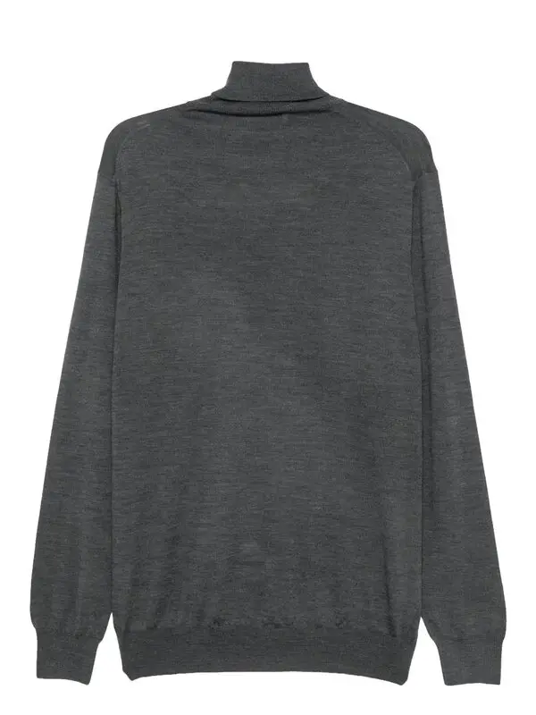 GRAN SASSO Roll-neck Wool Sweater - Grey