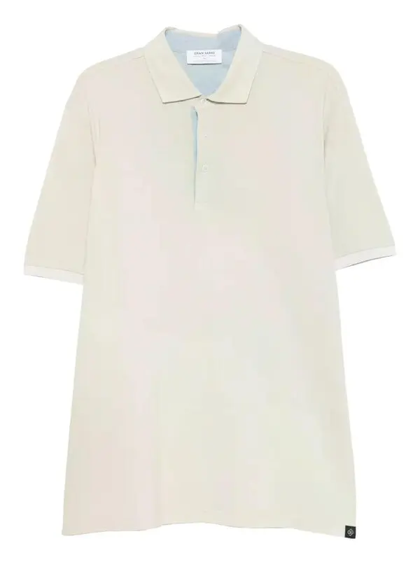 GRAN SASSO Short-sleeve Polo Shirt - Neutrals