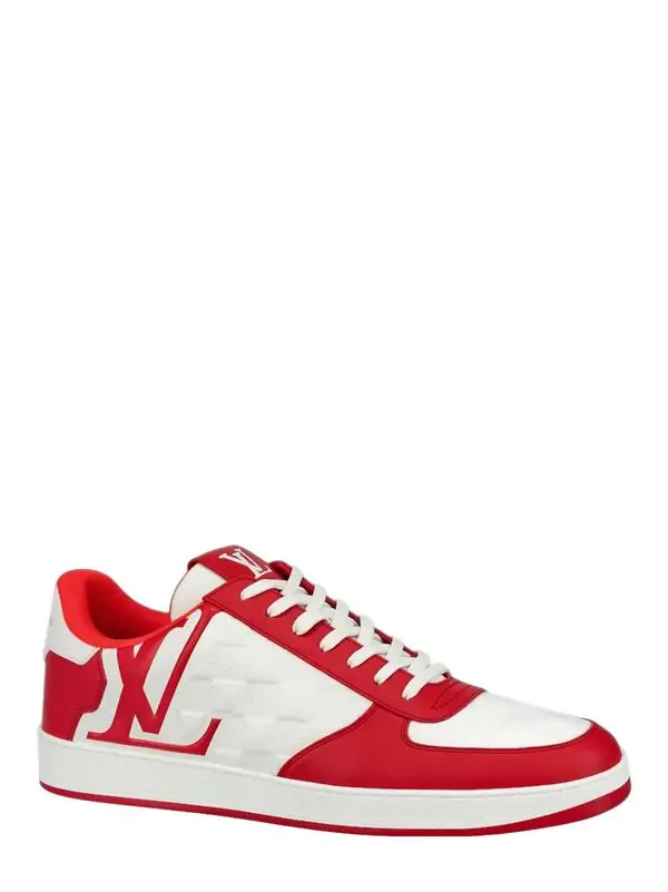 LOUIS VUITTON Rivoli Damier Sneakers - Red/white