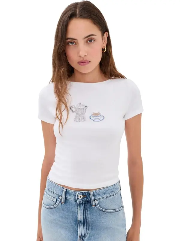 LISA SAYS GAH Alex Tee - Coffee