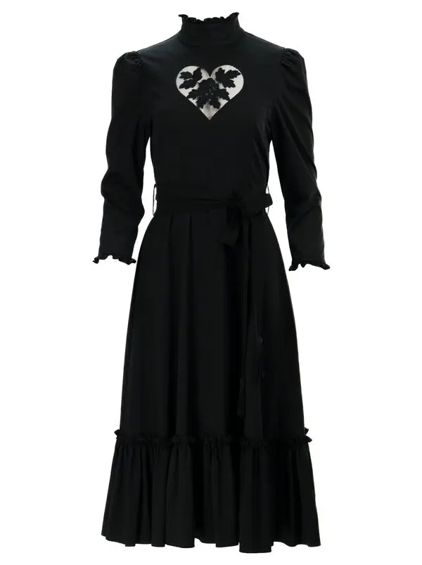 KRISTINIT Heart "sirsna" Dress - Black