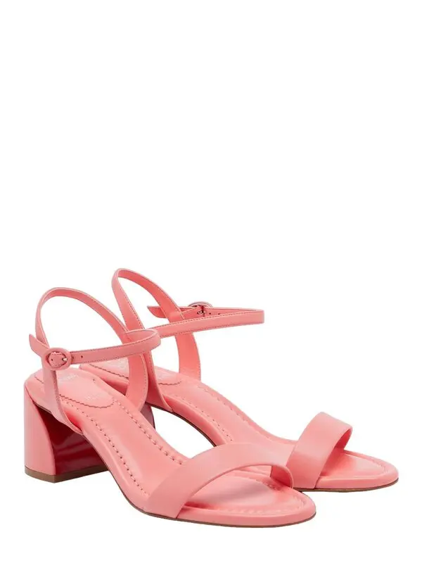 CHRISTIAN LOUBOUTIN Jane Leather Sandals - Pink