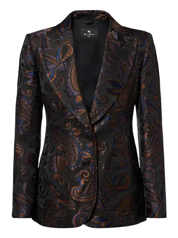 Etro Paisley Jacquard Blazer - Multicoloured