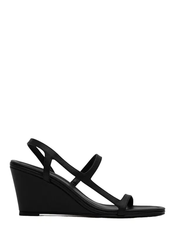 ST. AGNI High Wedge Sandals - Black