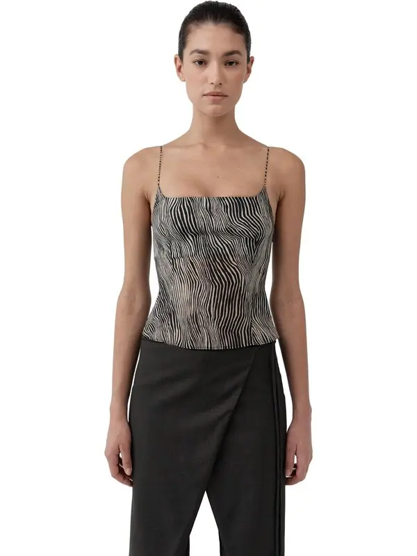 ST. AGNI Savannah Silk Cami - Sand