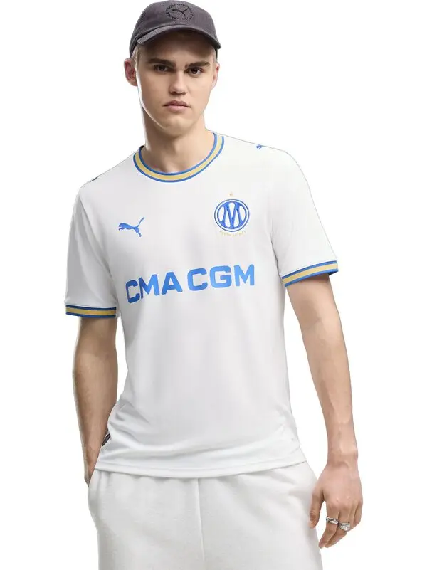 PUMA Olympique De Marseille Home Soccer Jersey - White