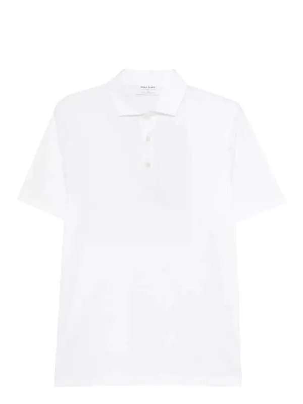 GRAN SASSO Short-sleeve Polo Shirt - White